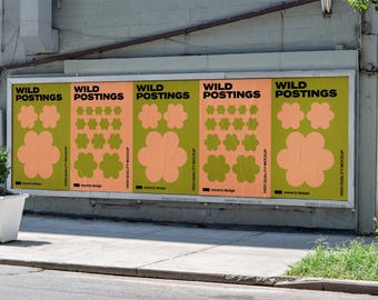 Wild Postings, Urban Posters, Street Ads, Mockup Template, Editable ...