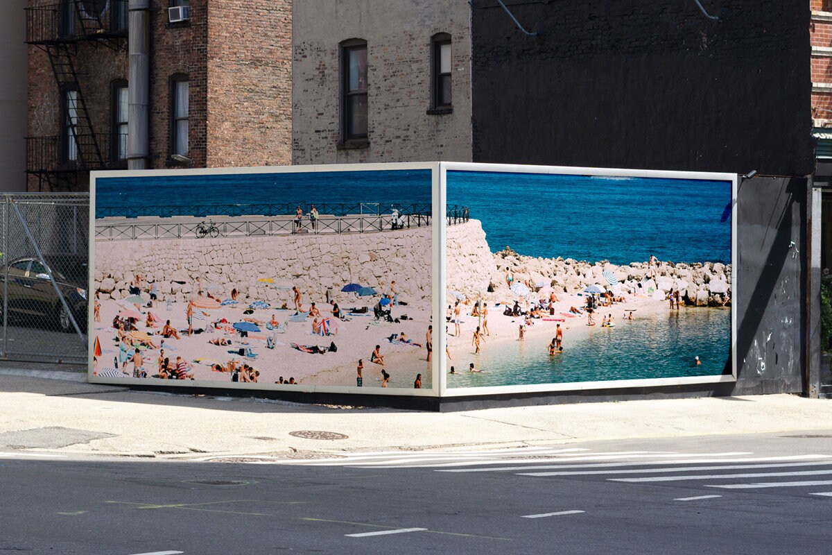 Corner Poster Ads, Wide Billboard, Mockup Template, Editable Photoshop ...