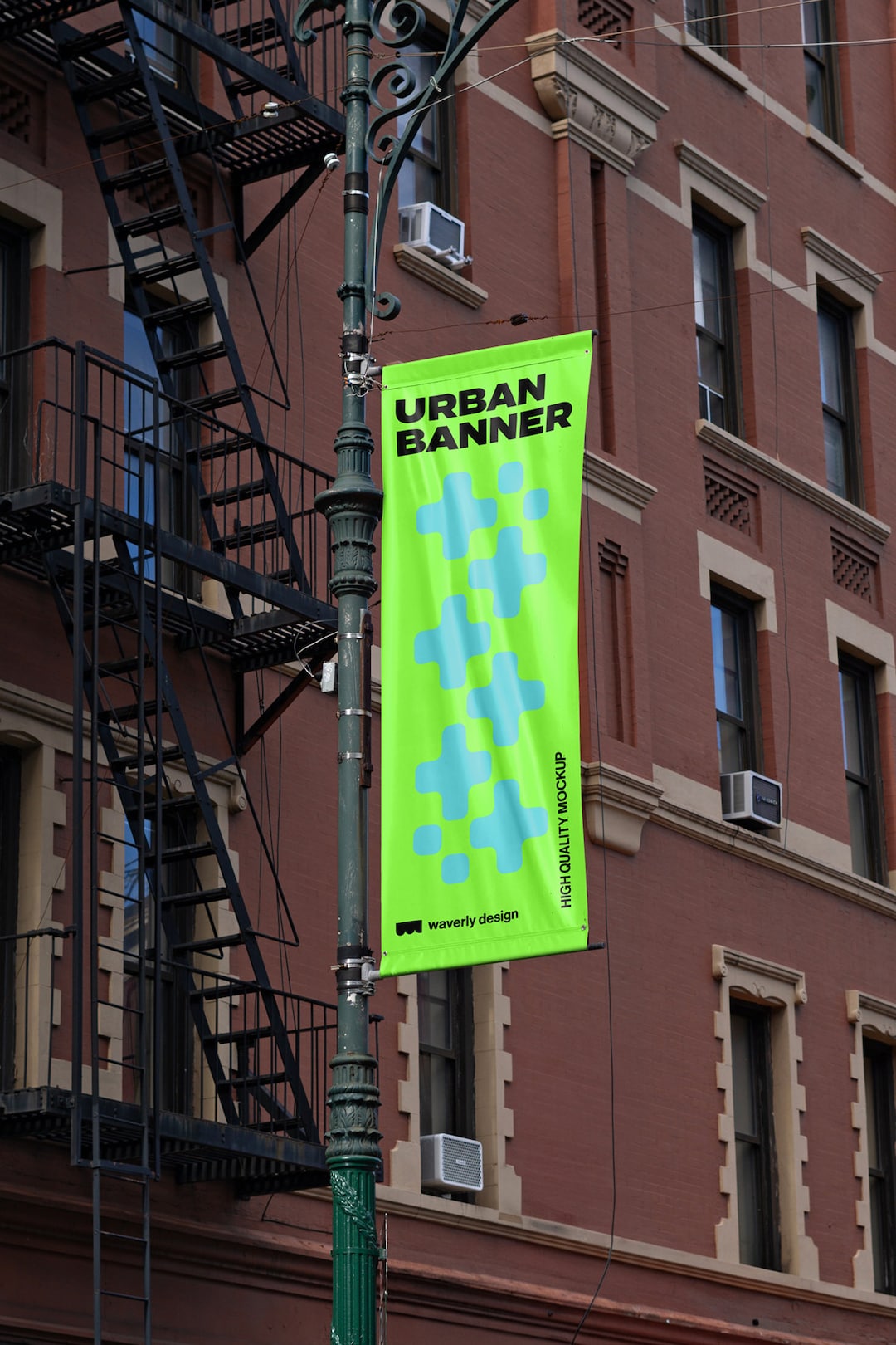 Urban Banner Mockup Template, Editable Photoshop File - Etsy