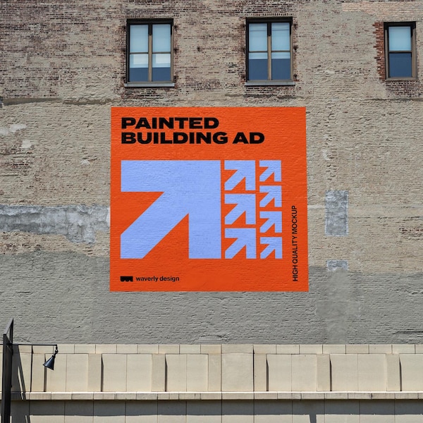 Wild Postings, Urban Posters, Street Ads, Mockup Template, Editable ...