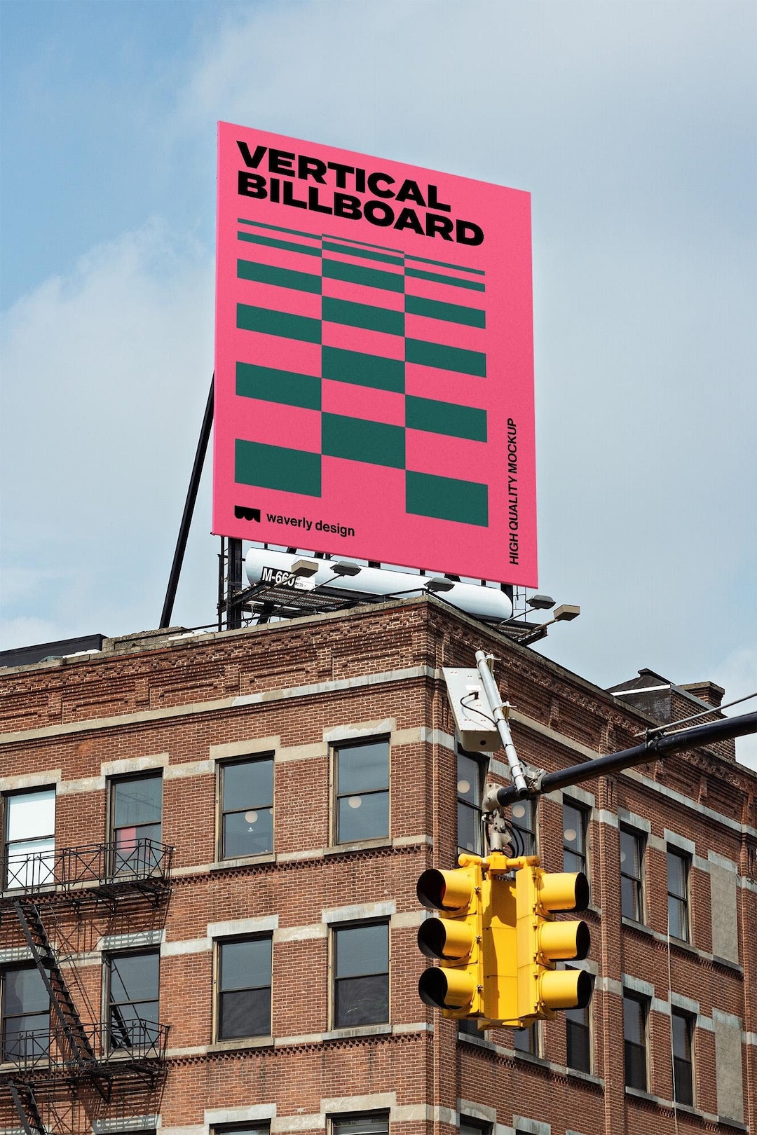 Vertical Billboard Ad, Billboard Mockup Template, Editable Photoshop ...