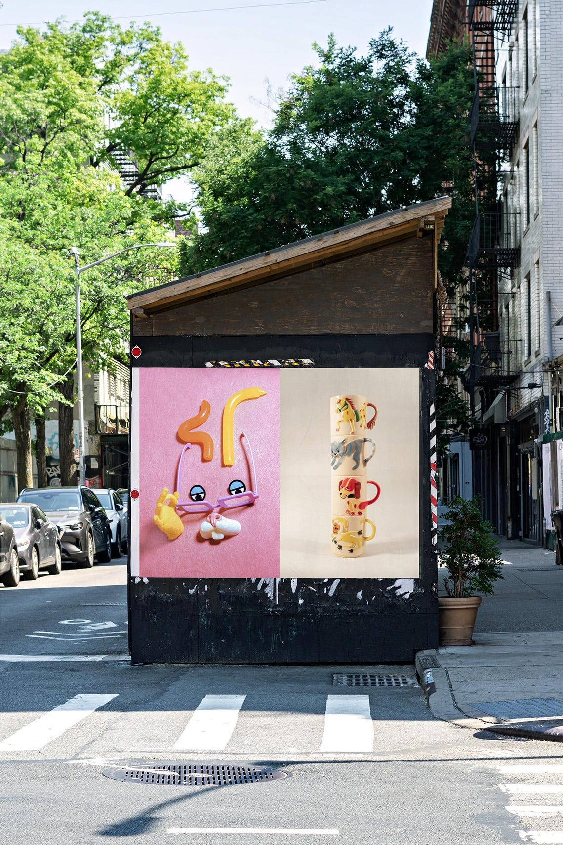 Wild Postings, Urban Posters, Street Ads, Mockup Template, Editable ...