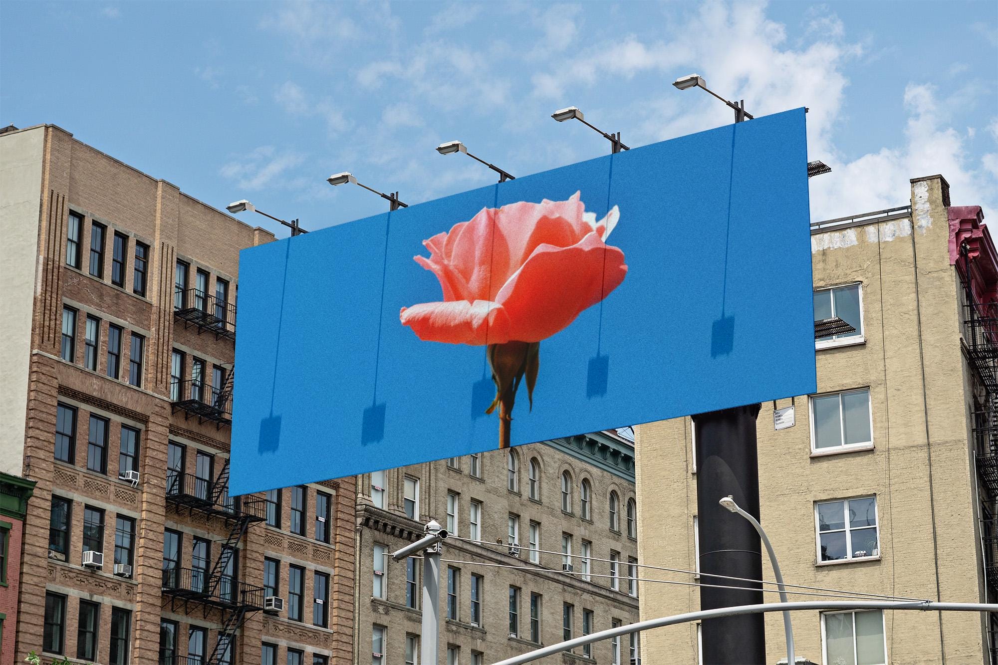Wide Billboard Ad, Billboard Mockup Template, Editable Photoshop File ...