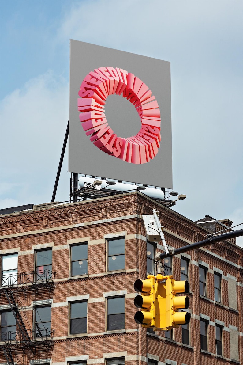 Vertical Billboard Ad, Billboard Mockup Template, Editable Photoshop ...
