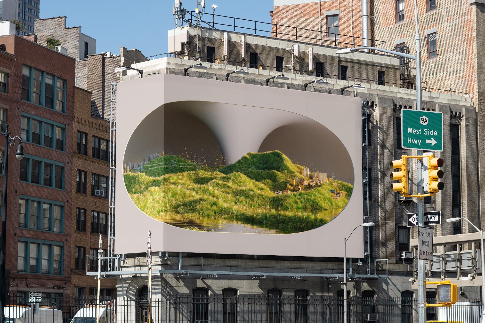 Wide Building Ad, Billboard Mockup Template, Editable Photoshop File - Etsy