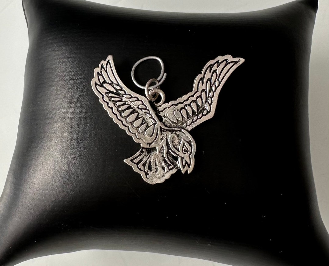Large Pendant 925 Silver Eagle Bird Necklace Pendant Silver Jewelry ...