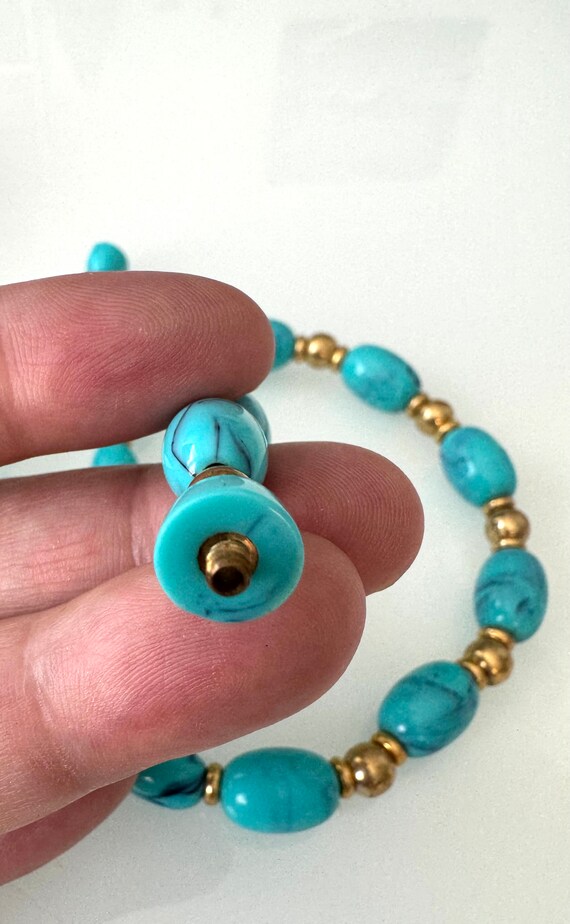 Majestic elegance: Vintage turquoise-gold costume jew… - Gem