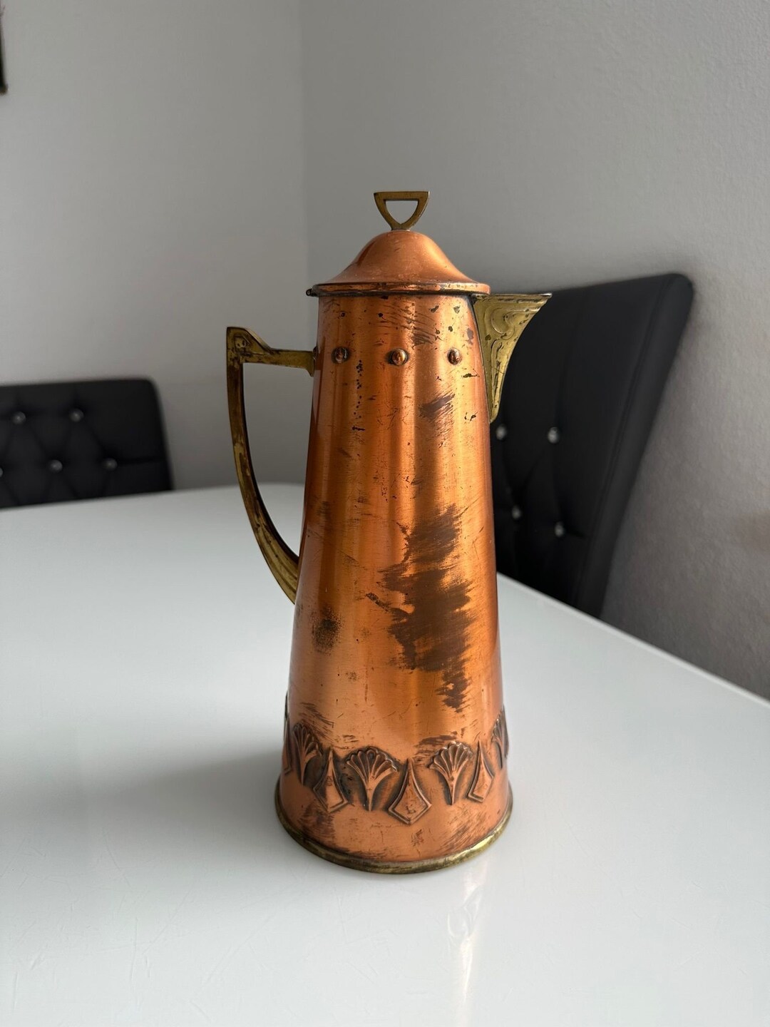 WMF Ostrich Brand Art Nouveau Copper Jug 28 Cm Pitcher Around 1900 - Etsy