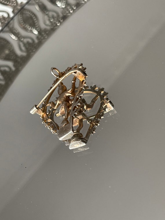 Unique brooch Shiva genuine silver pendant chain pend… - Gem