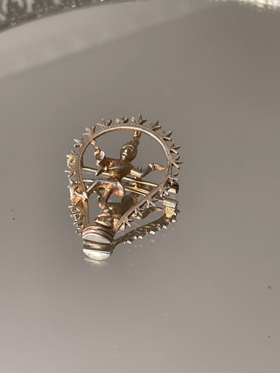 Unique brooch Shiva genuine silver pendant chain pend… - Gem