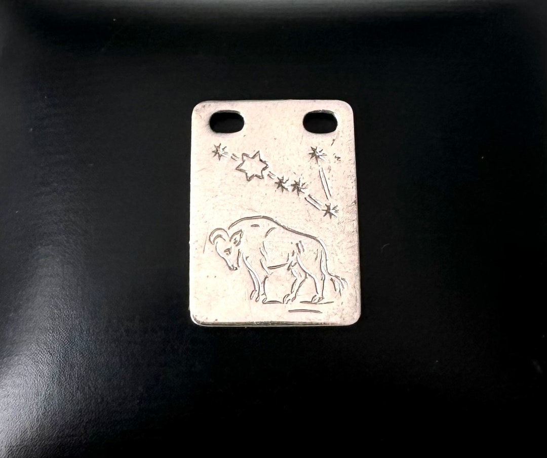 Sturdy 835 Silver Pendant Zodiac Sign Taurus! - Etsy
