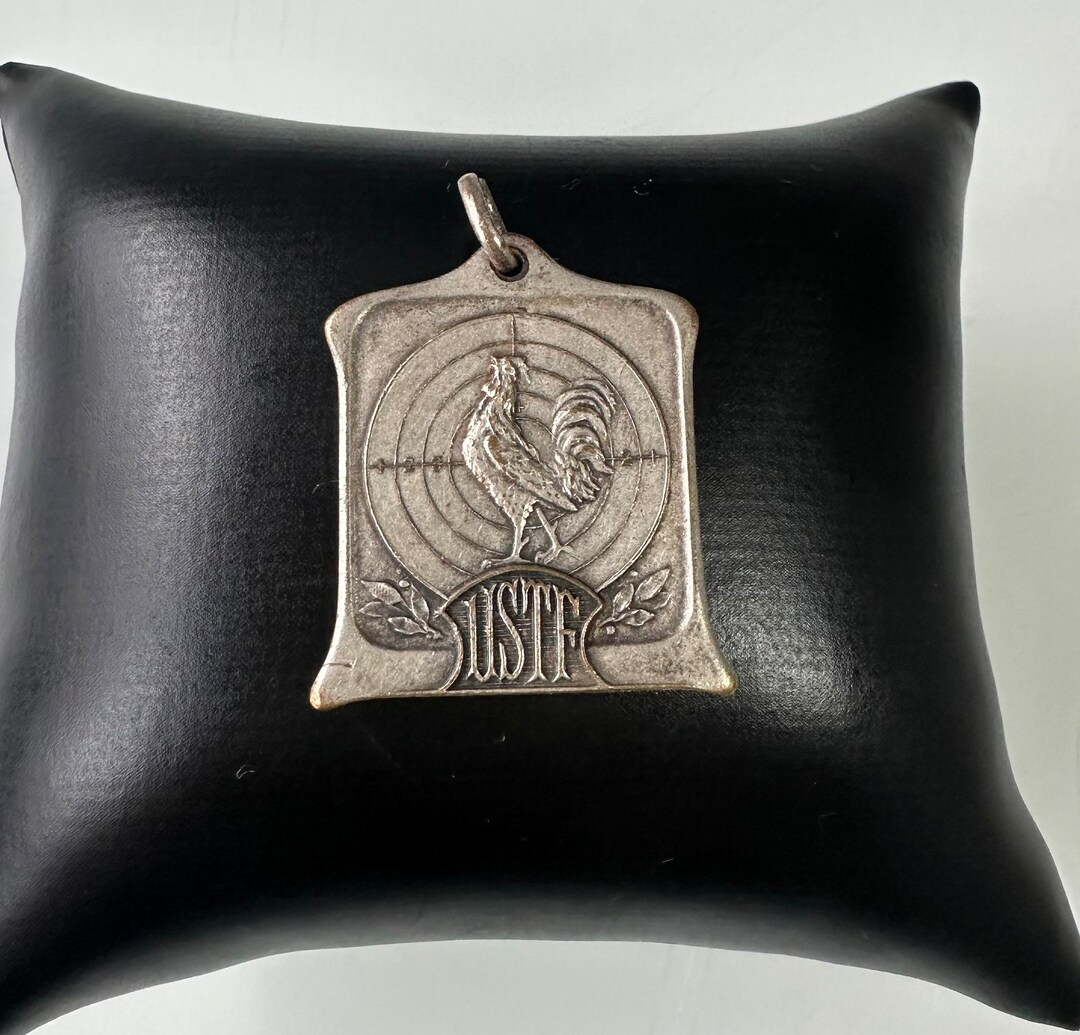 Large Art Nouveau Pendant Around 1900 USTF Union Sportive Tir France Sport Shooting Target - Etsy