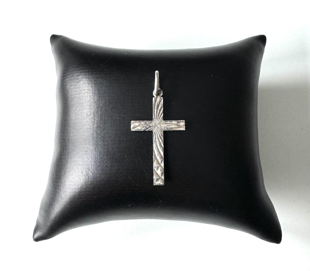 Elegant 835 Silver Vintage Cross With Fine Pattern, 3.5 Cm! - Etsy