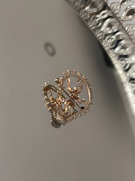 Unique brooch Shiva genuine silver pendant chain pend… - Gem