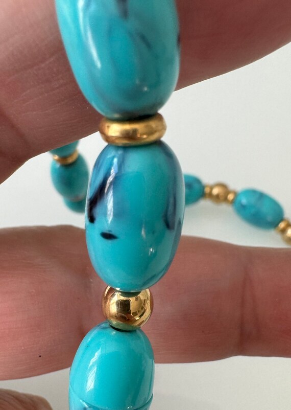 Majestic elegance: Vintage turquoise-gold costume jew… - Gem