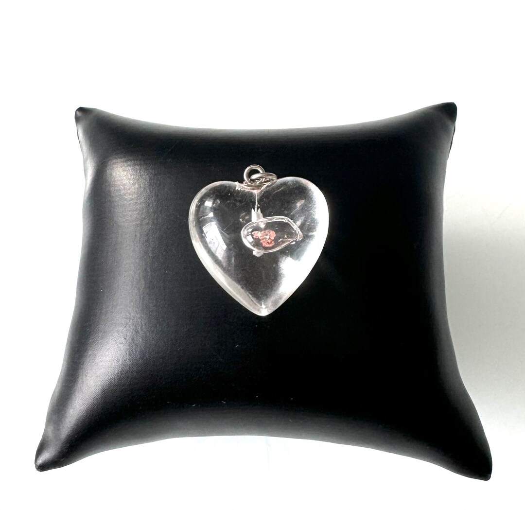Magical Vintage Pendant Transparent Heart! - Etsy