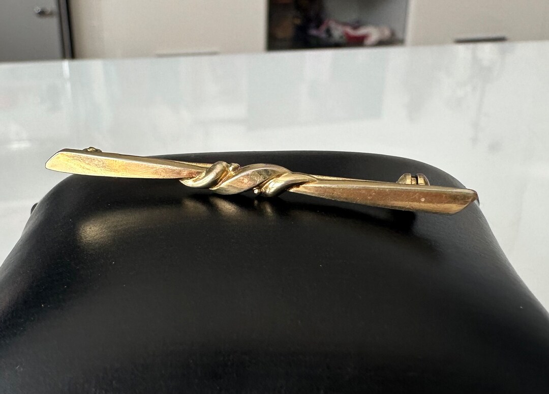 Art Deco Pin in AM Double Design Vintage Elegance! - Etsy