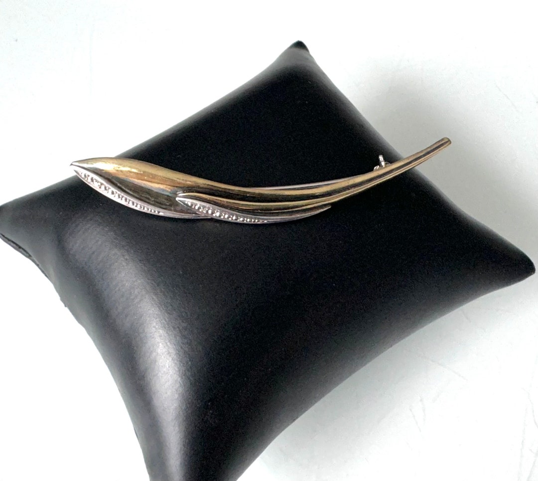 Andreas Daub 925 Silver Brooch With Partial Gold Plating - Etsy
