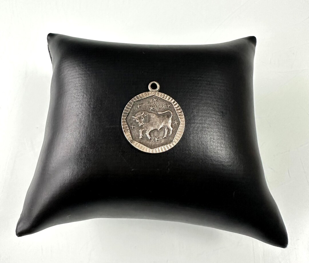 Vintage Zodiac Sign Taurus Pendant for Necklace 835 Silver 70's - Etsy
