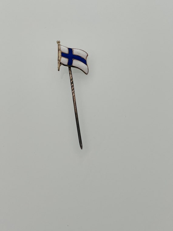 Finland flag tie - Gem
