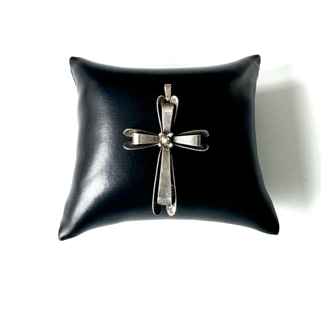 Impressive Cross Pendant 835 Silver Art Deco 4.8 Cm High! - Etsy
