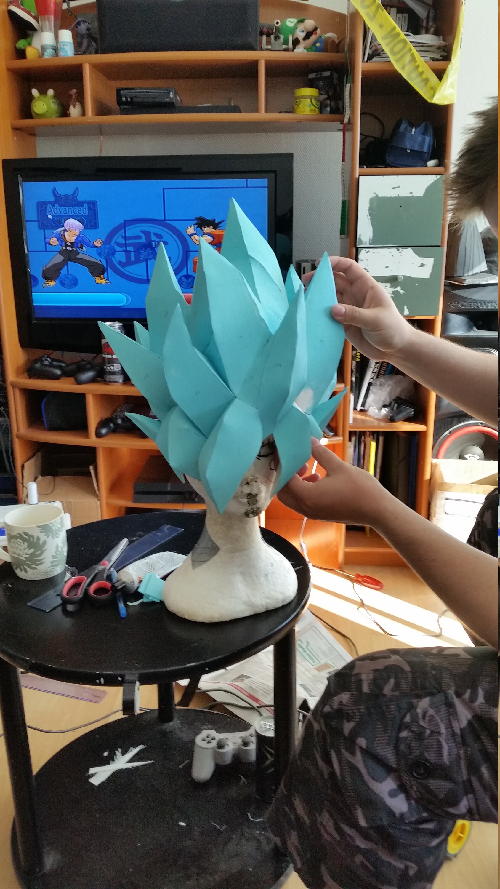 Ssj2/ssj Blue Foam Wig Files - Etsy