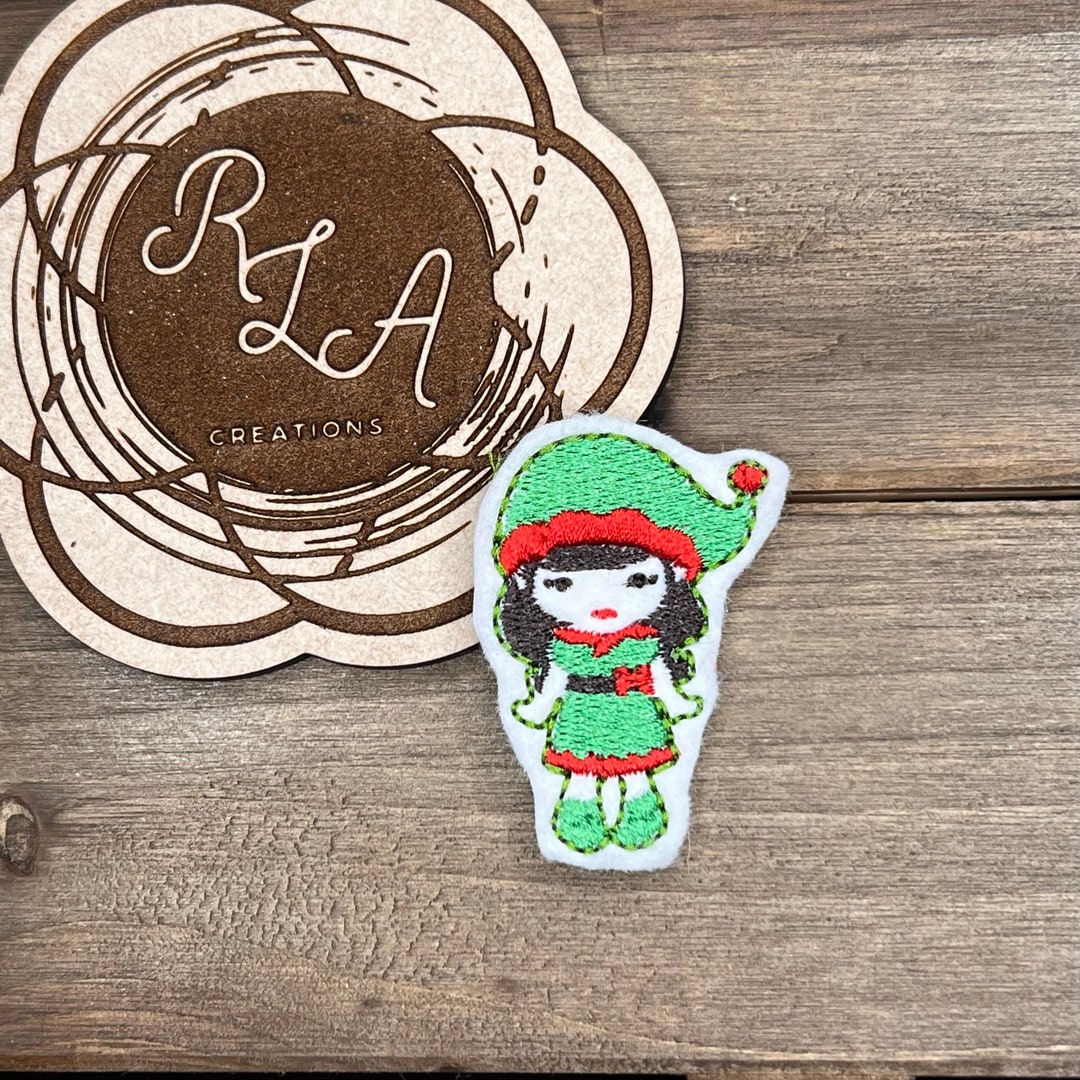 Elf Girl Feltie Badge Reel Planner Accessories Christmas - Etsy