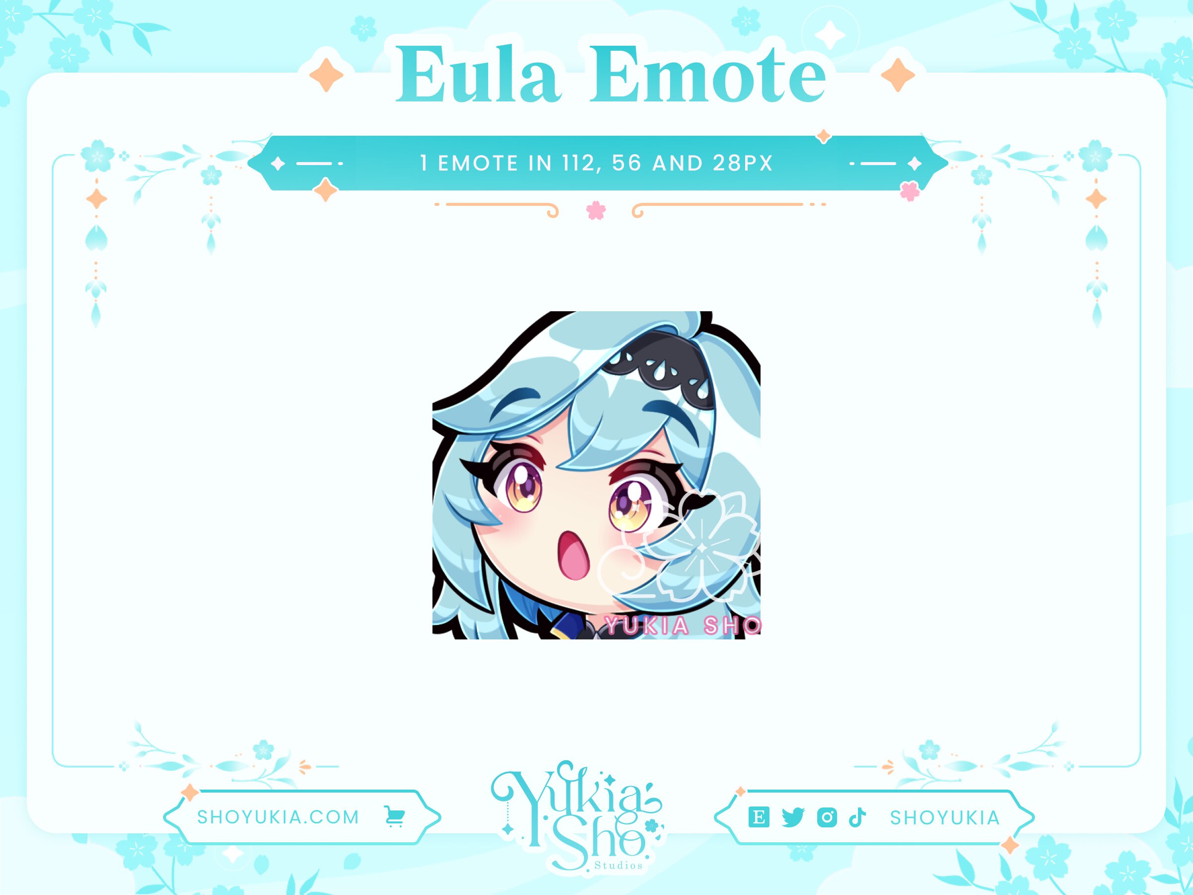 Eula Pog Emote for Twitch/discord/youtube Custom Twitch - Etsy