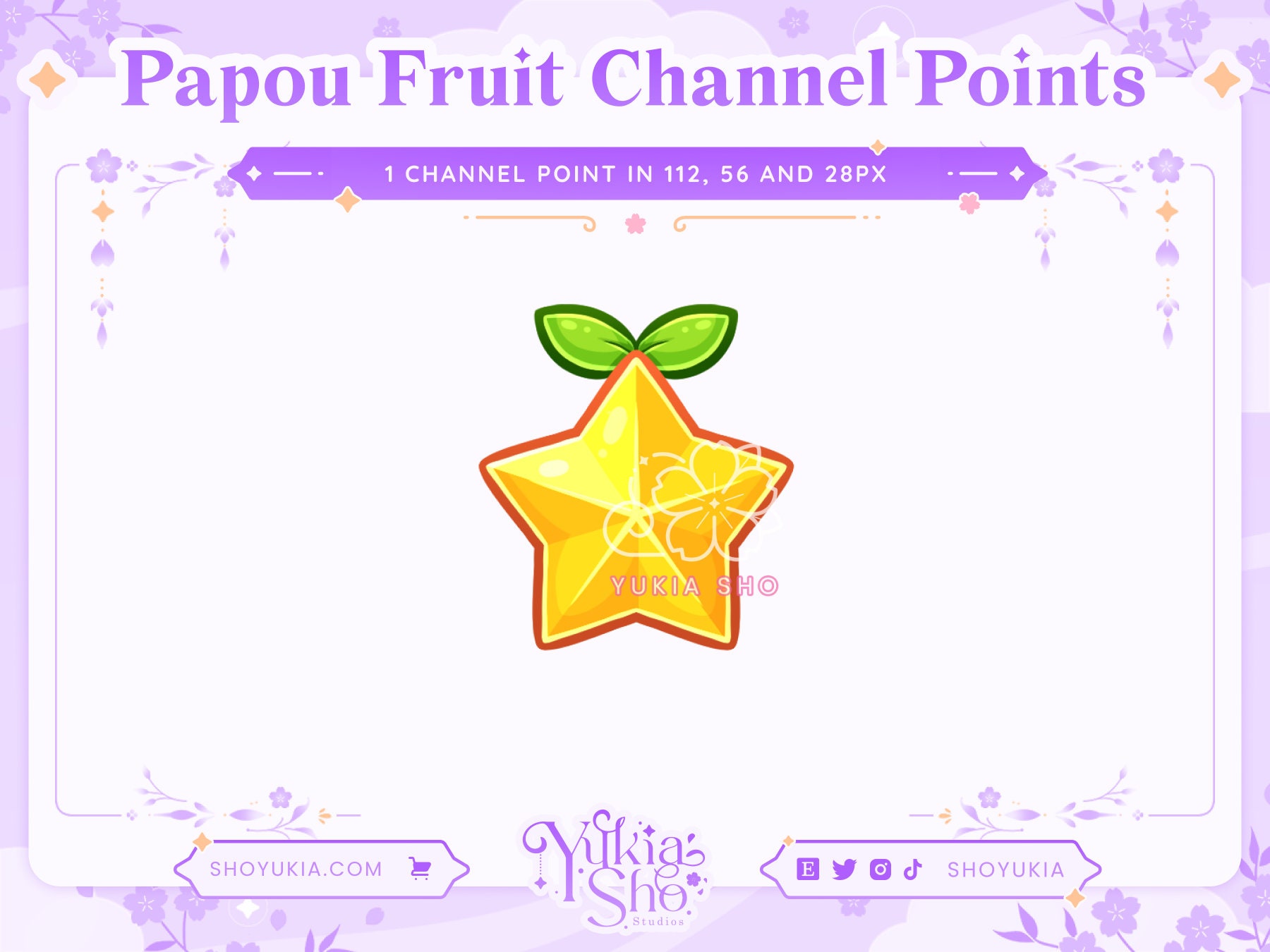 KH Papou Fruit Channel Points for Twitch Twitch Channel Point Icon ...