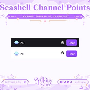 Seashell blue Channel Points for Twitch Twitch Channel Point Icon ...