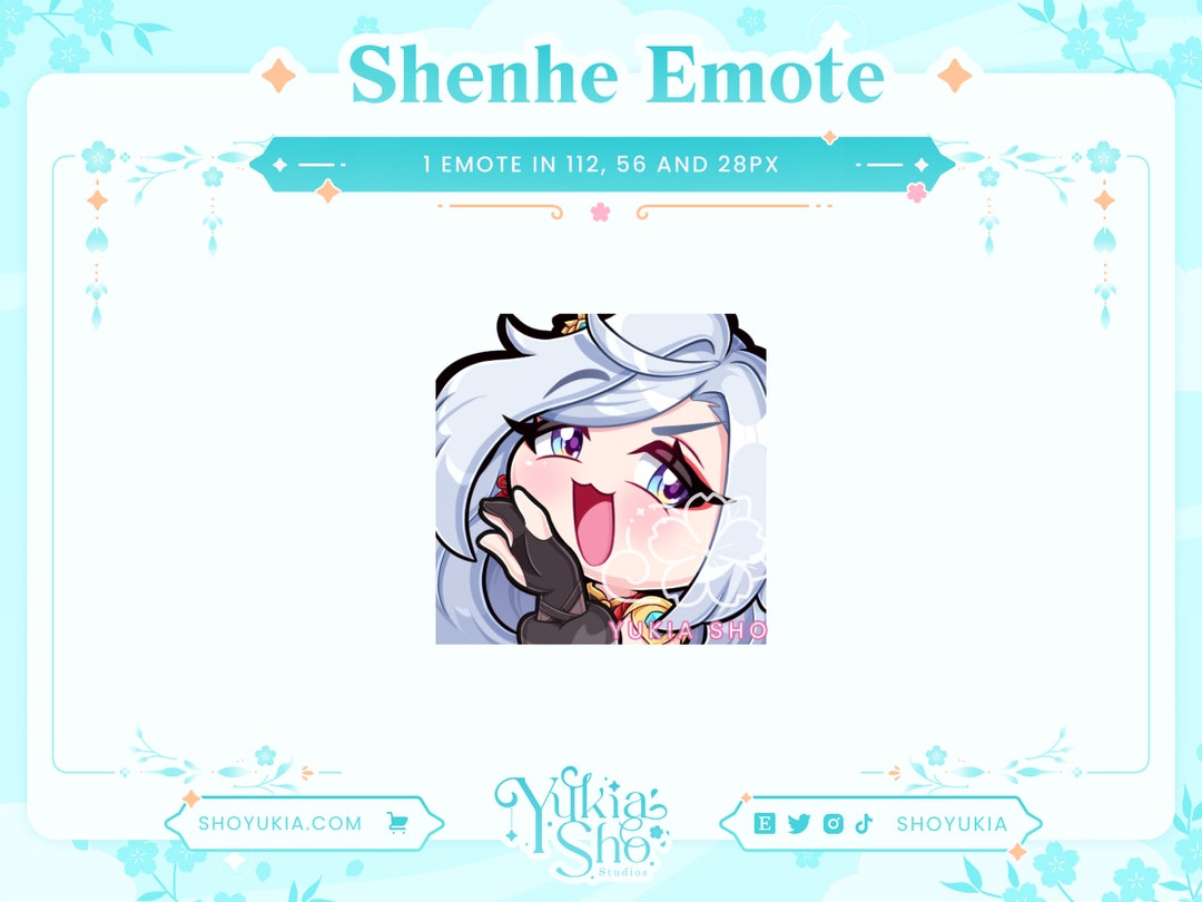 Shenhe Laugh Emote for Twitch/discord/youtube Custom Twitch Emotes ...