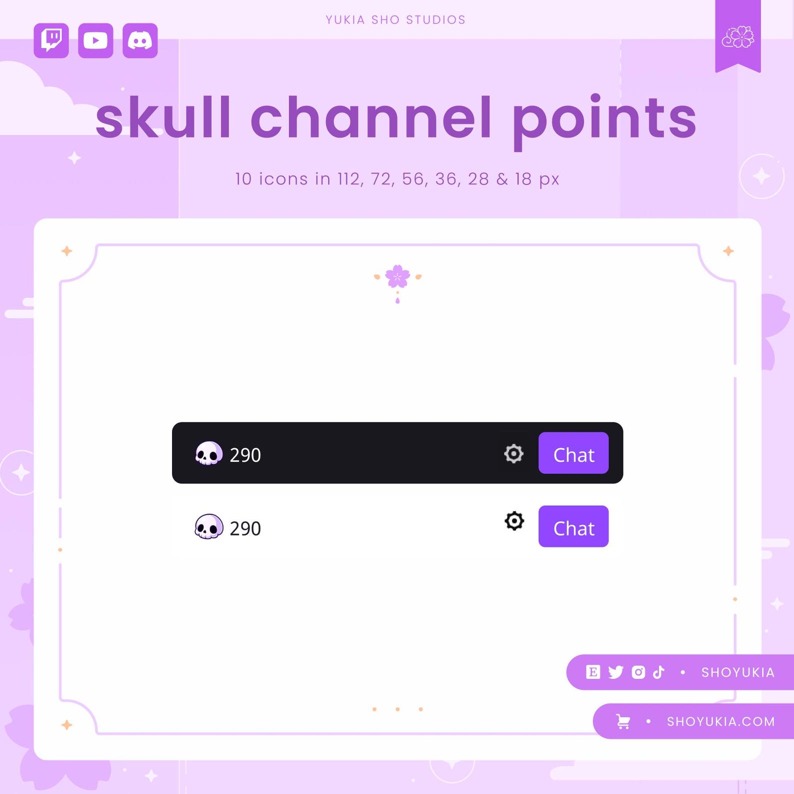 Skull Twitch Channel Point Icon | Emotes, Sub Badges for Discord ...