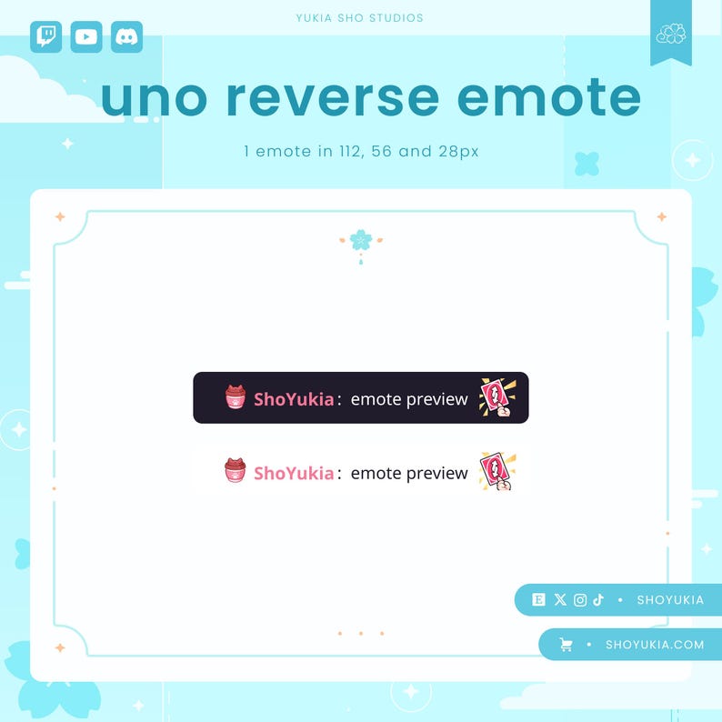 Reverse Card Twitch Emote | Anime Discord Emotes - Etsy
