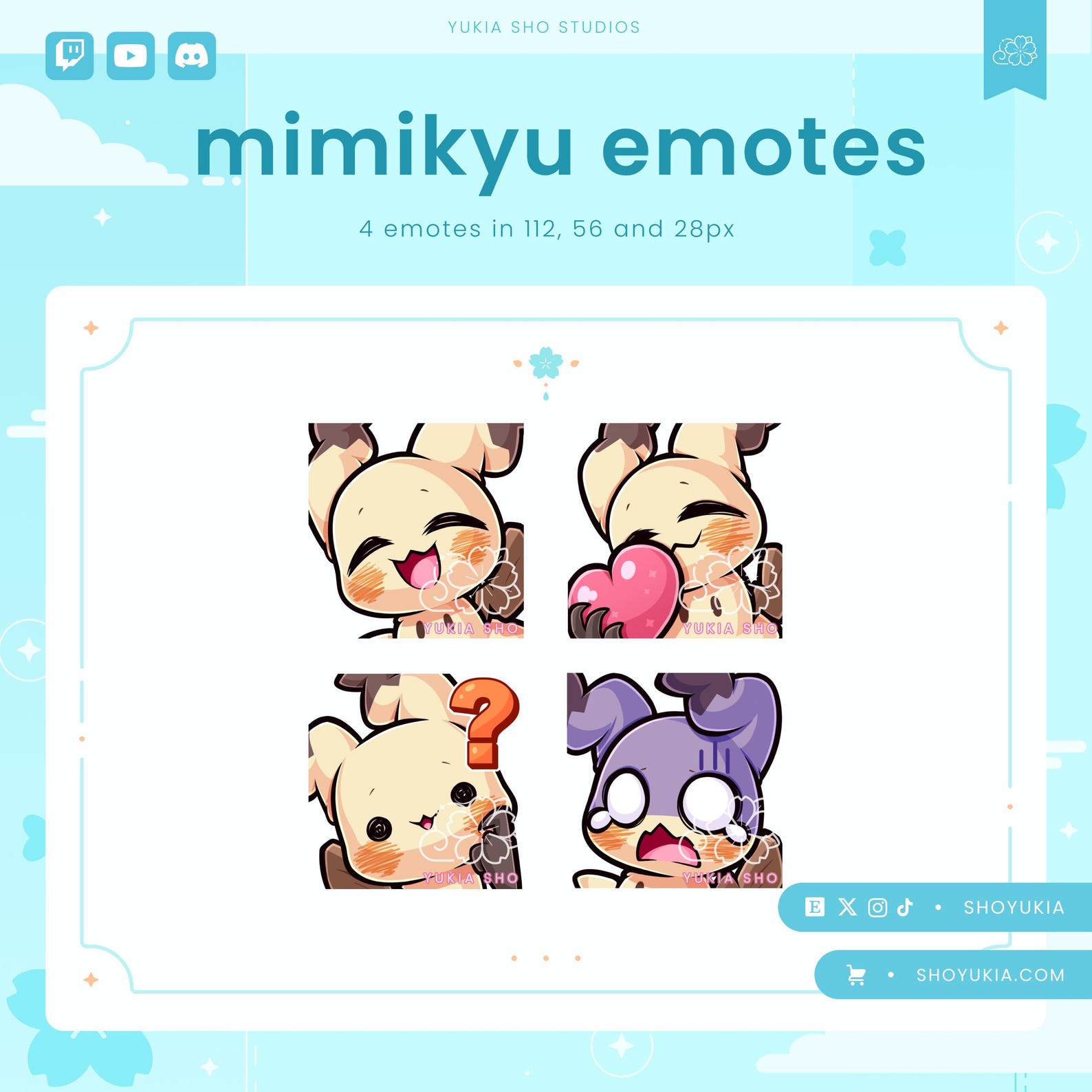 Twitch Emote Pack : Mimi | Emotes for Discord, Youtube & Tiktok - Etsy