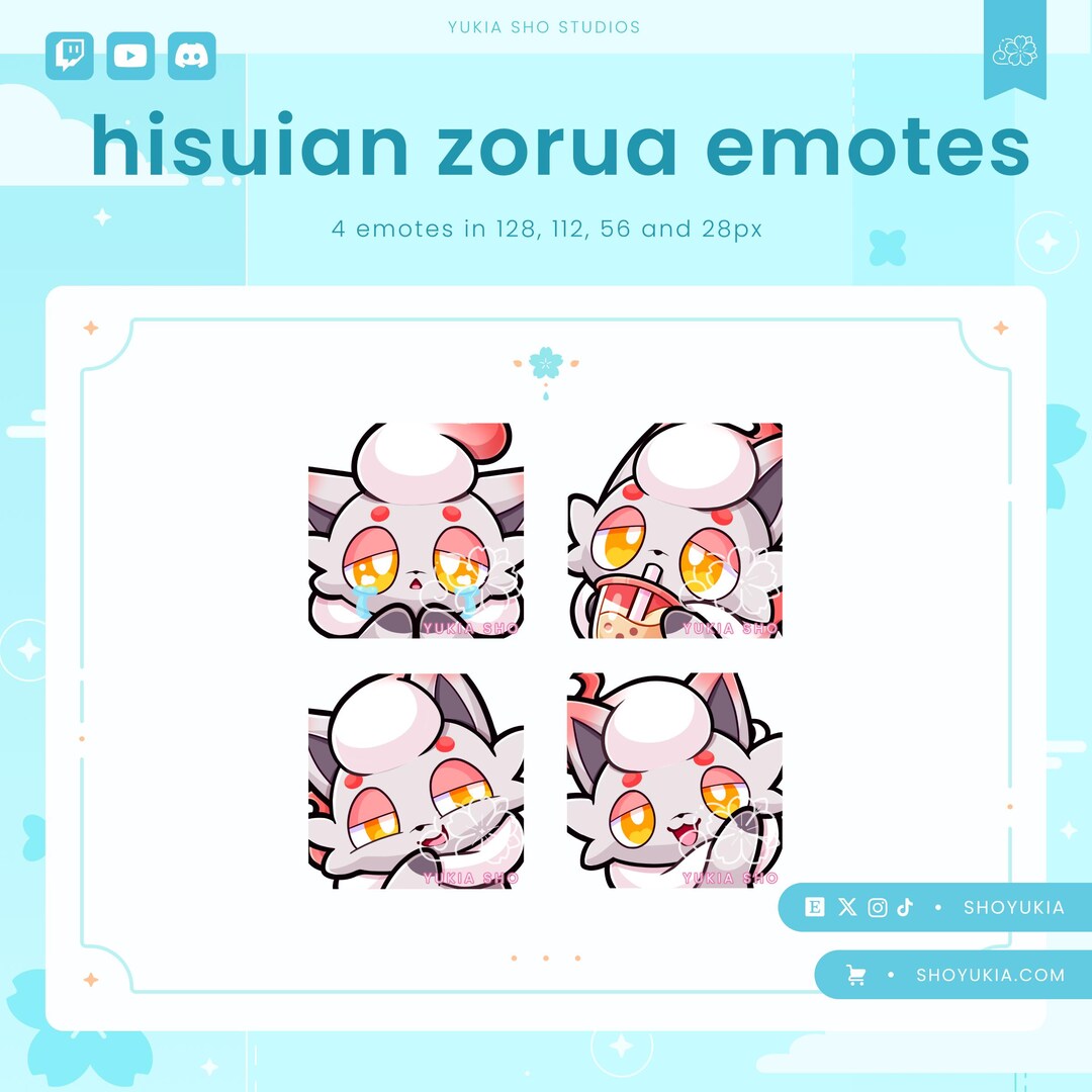 Hisu Zoru Twitch Emote Pack | Cute Emotes for Streamers, Youtube ...