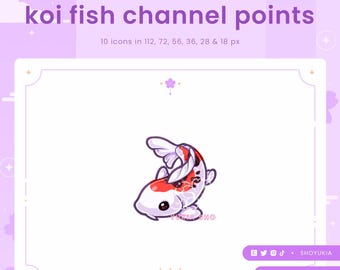 Koi Fish Twitch Channel Point Icon | Emotes, Sub Badges for Discord ...