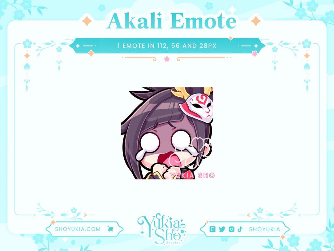 Akali Spooked Twitch Emote Streamer Emotes Discord Emotes Stream ...