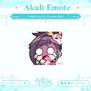 Akali Spooked Twitch Emote Streamer Emotes Discord Emotes Stream ...