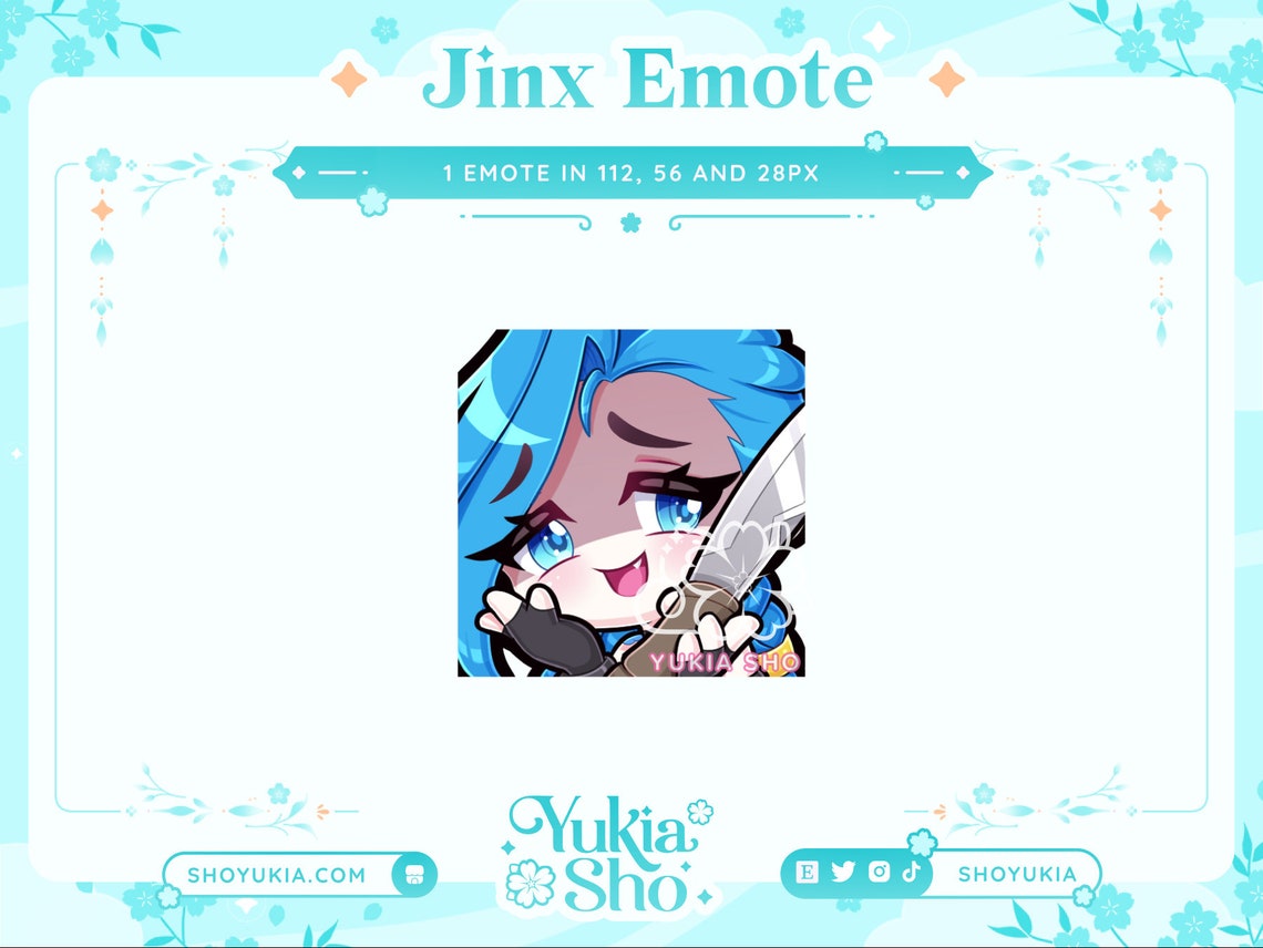 Jinx Knife Emote for Twitch/discord/youtube Custom Twitch - Etsy