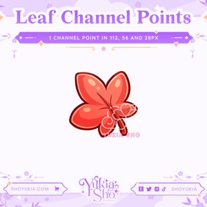 Leaf Twitch Channel Points Icon red Twitch Channel Point Icon Twitch ...