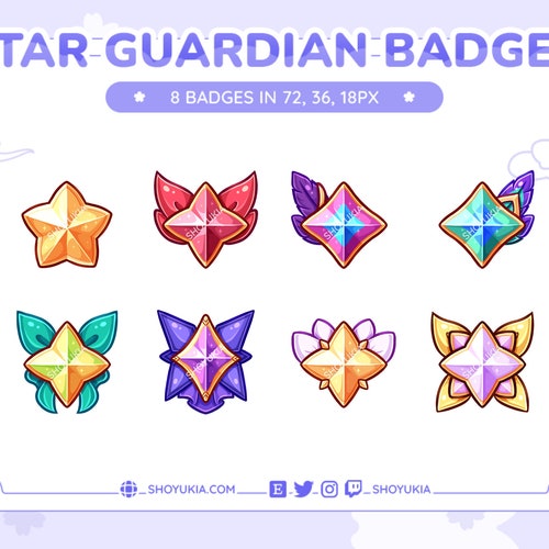 Star Guardian Badge Set - Etsy