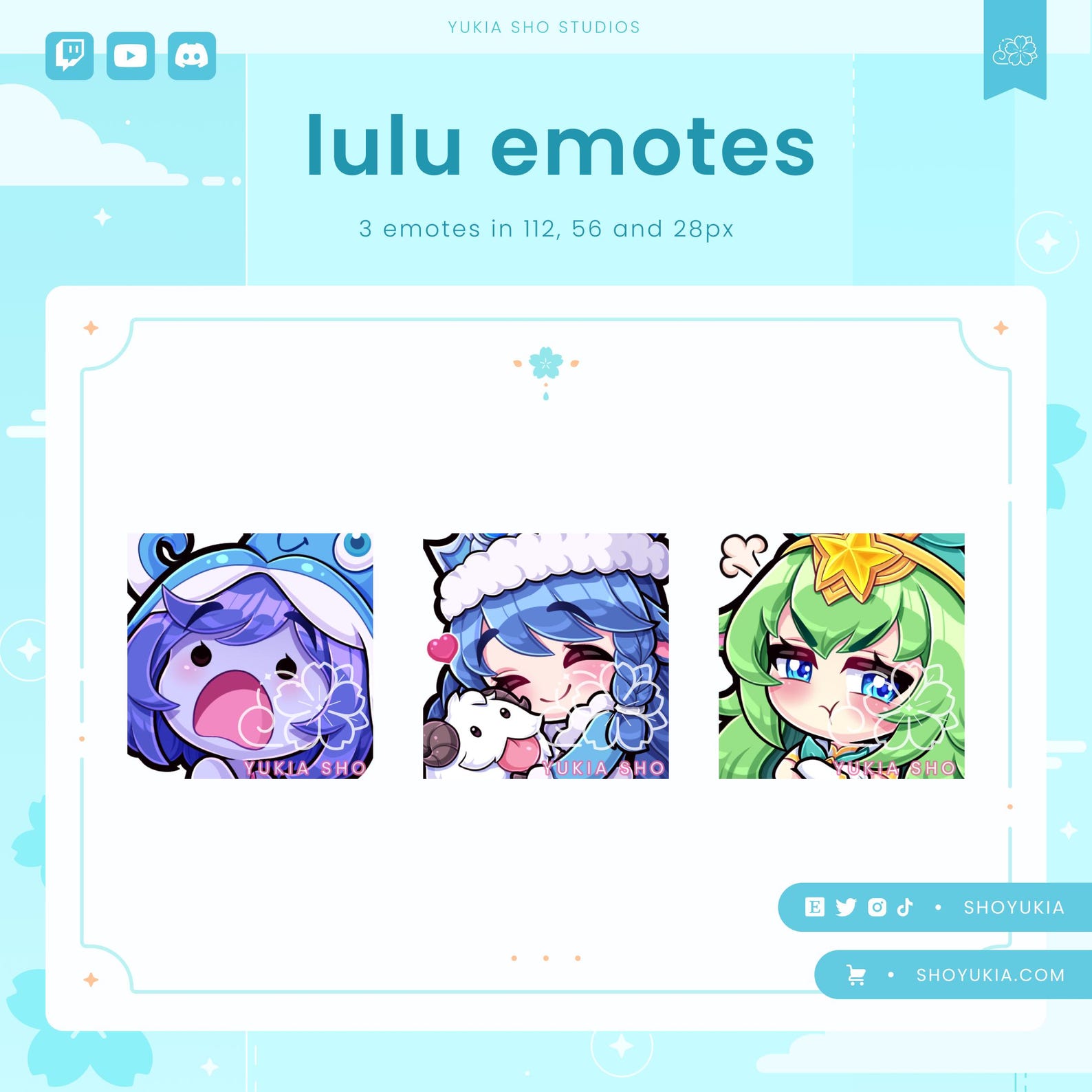 Twitch Emote Pack : Lulu | Lol Emotes for Discord, Youtube & Tiktok - Etsy