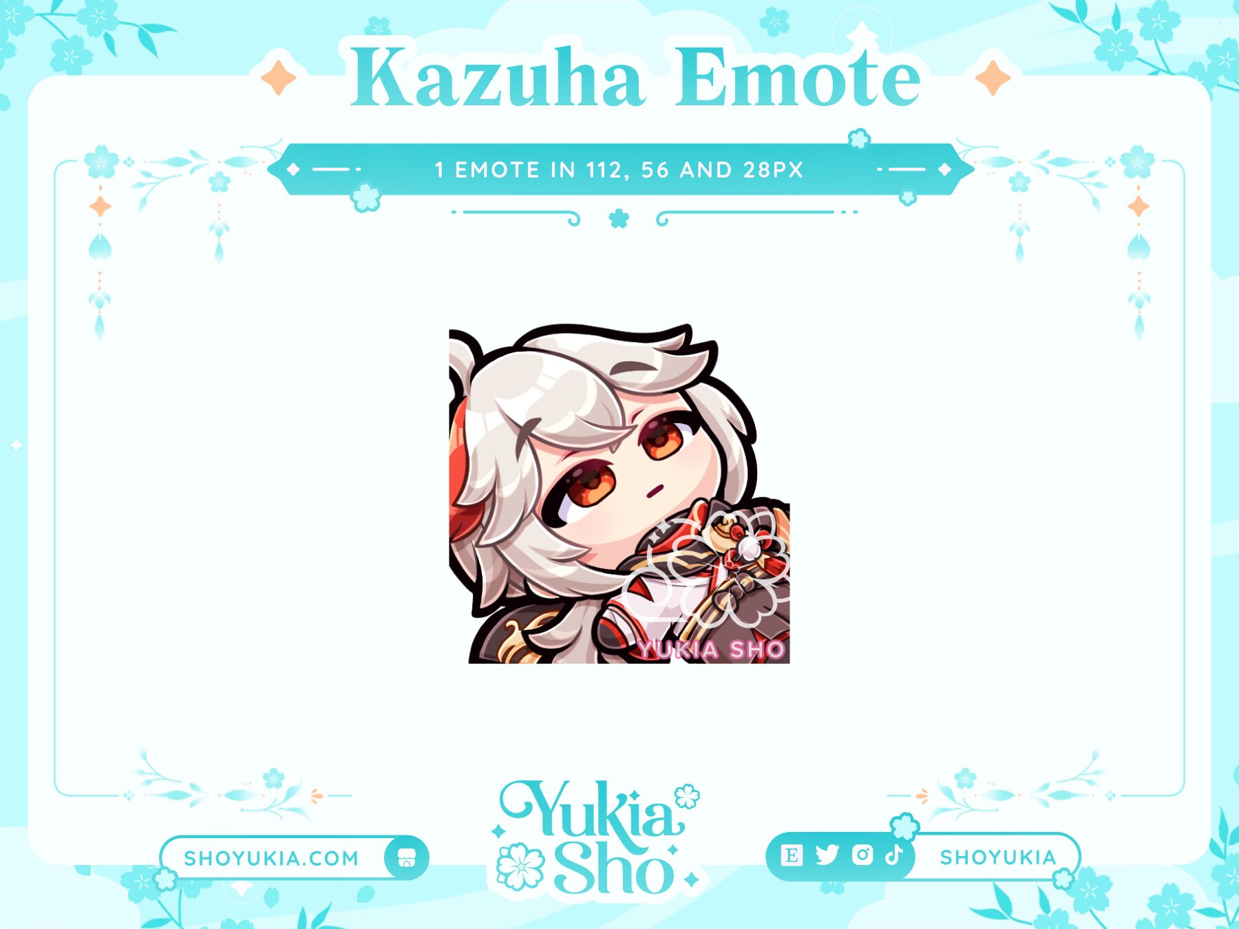 Kazuha Ded Emote for Twitch/discord/youtube Custom Twitch - Etsy Ireland