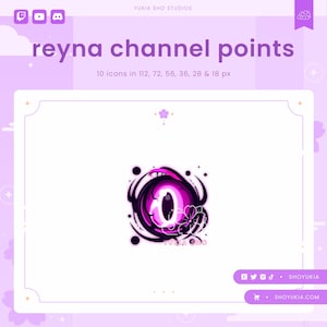 Reyna Leer Twitch Channel Points Icon | Cute Emotes, Sub Badges for ...