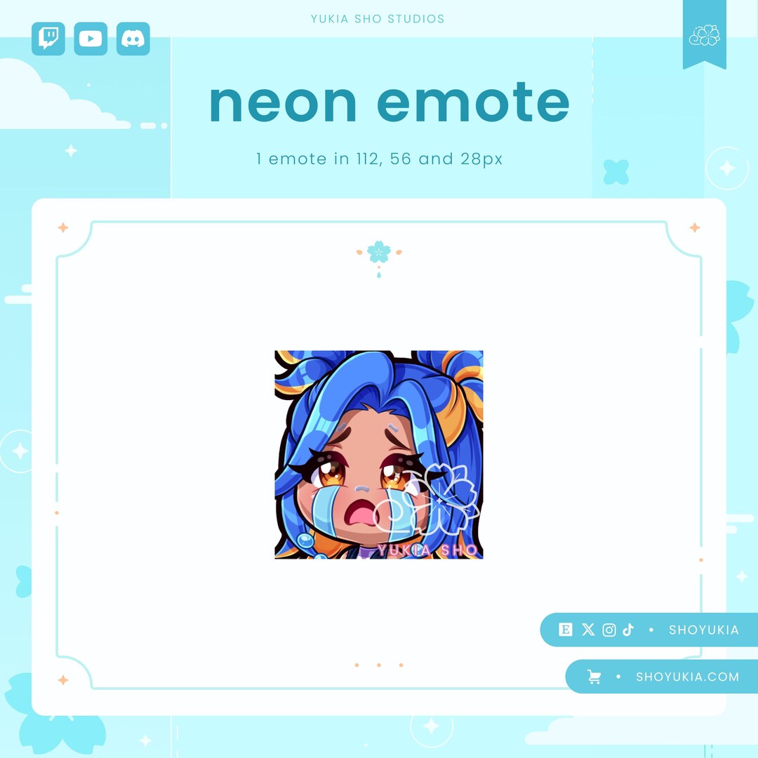 Twitch Emote : Neon Cry | Valo Emote Pack for Discord, Youtube & Tiktok ...