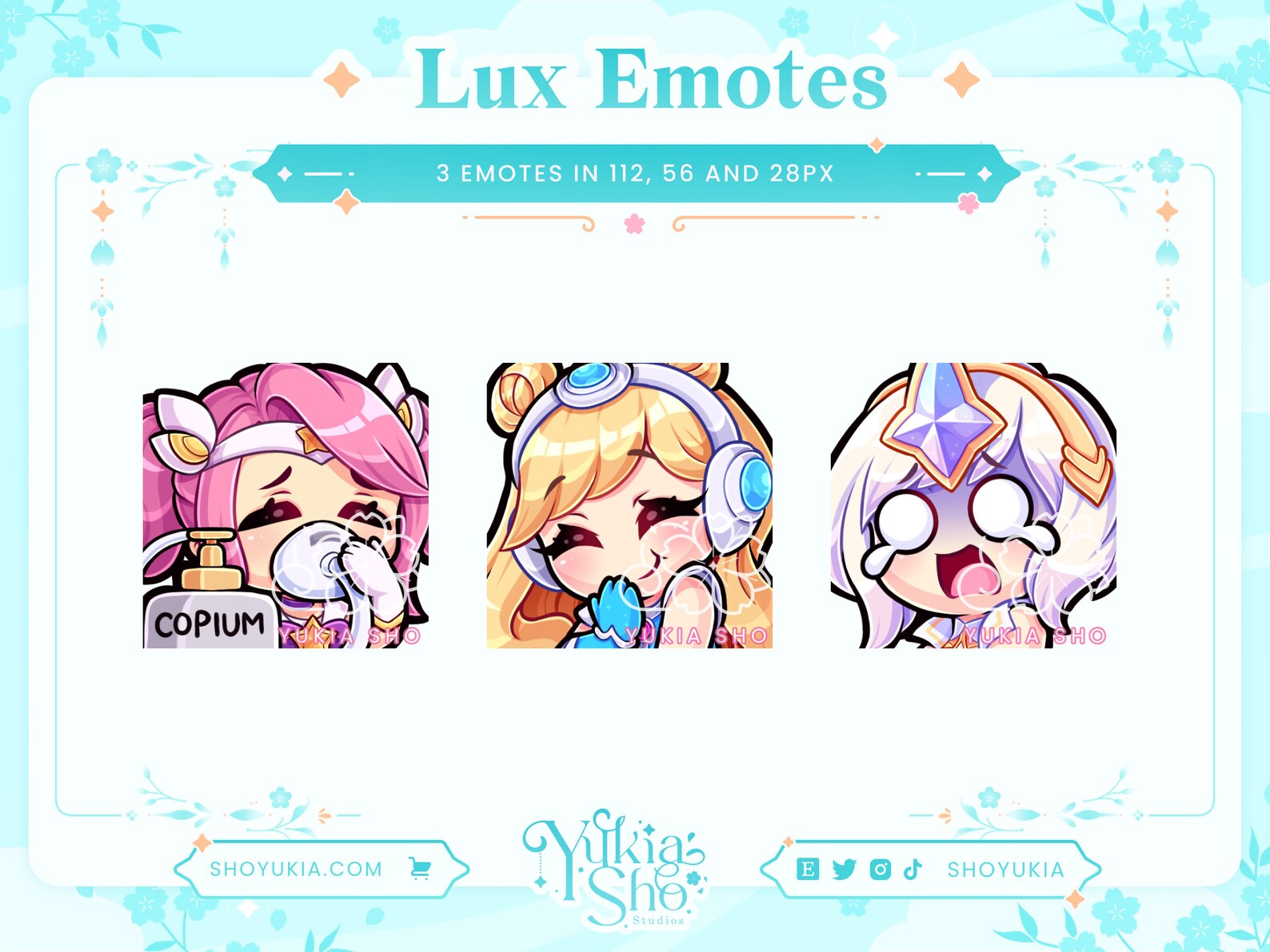 Lux Emote Set for Twitch/discord/youtube Custom Twitch - Etsy Canada