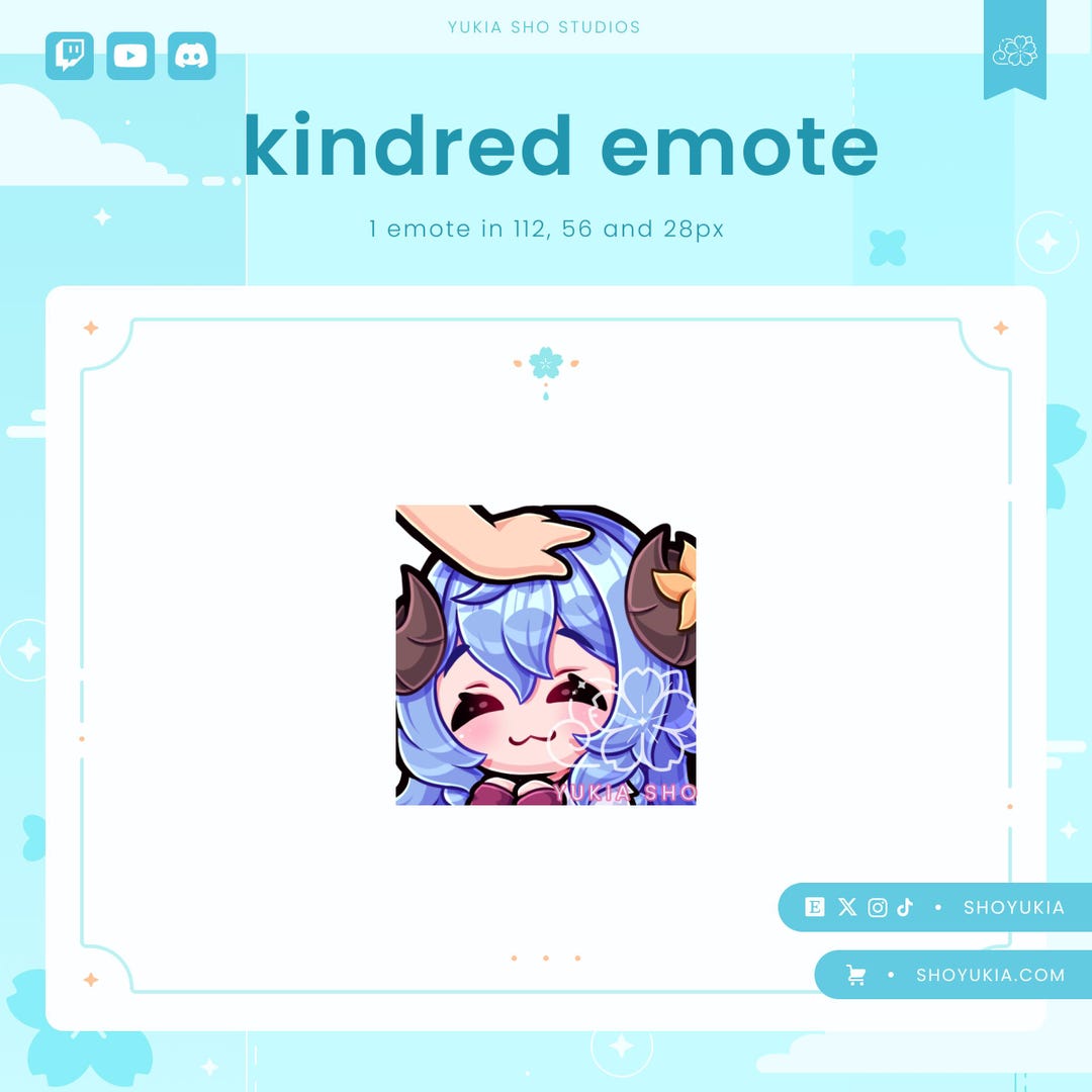 Kindred Headpat Twitch Emote | Streamer Emotes | Discord Emotes ...