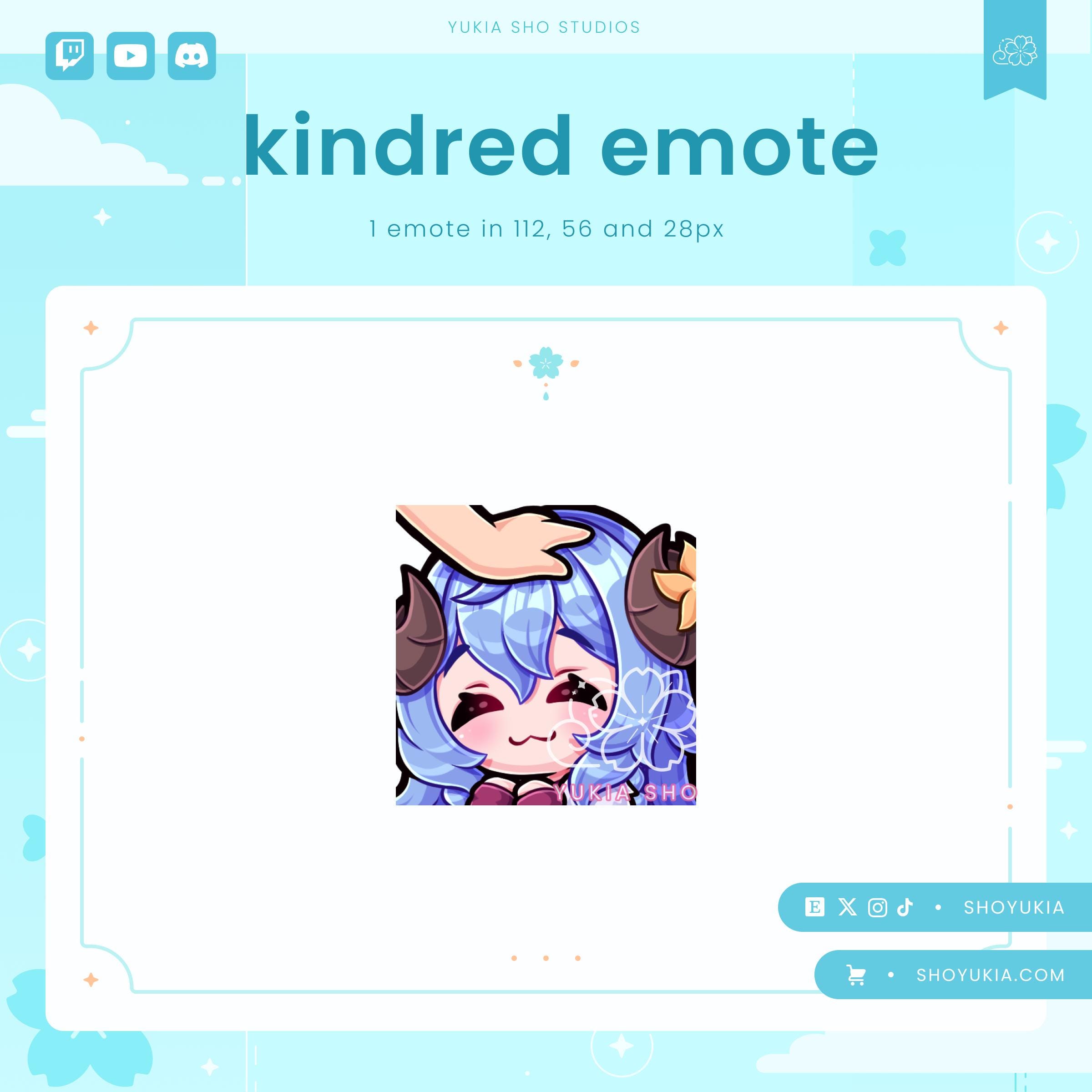 Twitch Emote: Kindred Headpat | Lol Emote Pack for Discord, Youtube ...