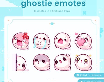 Ghost Twitch Emote Pack | Stream, Discord & Youtube Emotes - Etsy