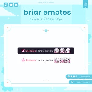 Briar Twitch Emote Pack | Cute Lol Emotes for Streamers, Youtube ...